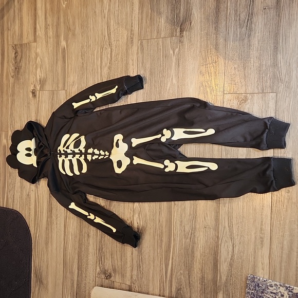 Disney | Costumes | Euc Disney Mickey Mouse Skeleton Zippered Front ...
